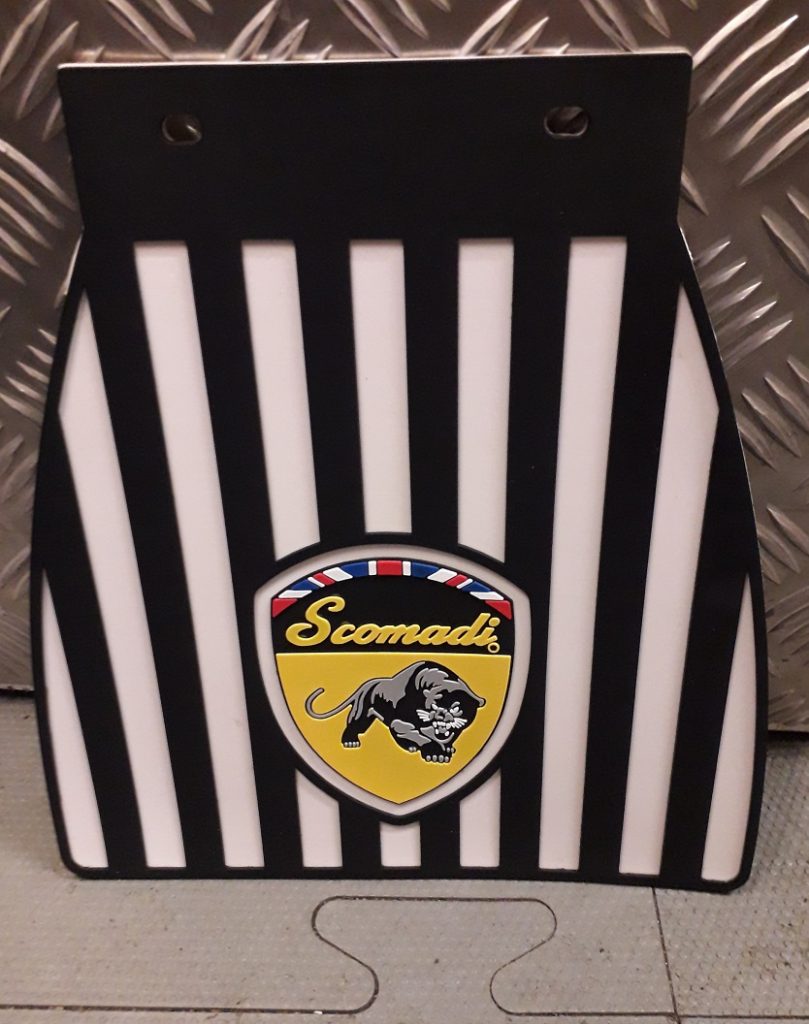 BRAND NEW SCOMADI LOGO MUDFLAP | Modern Scooters