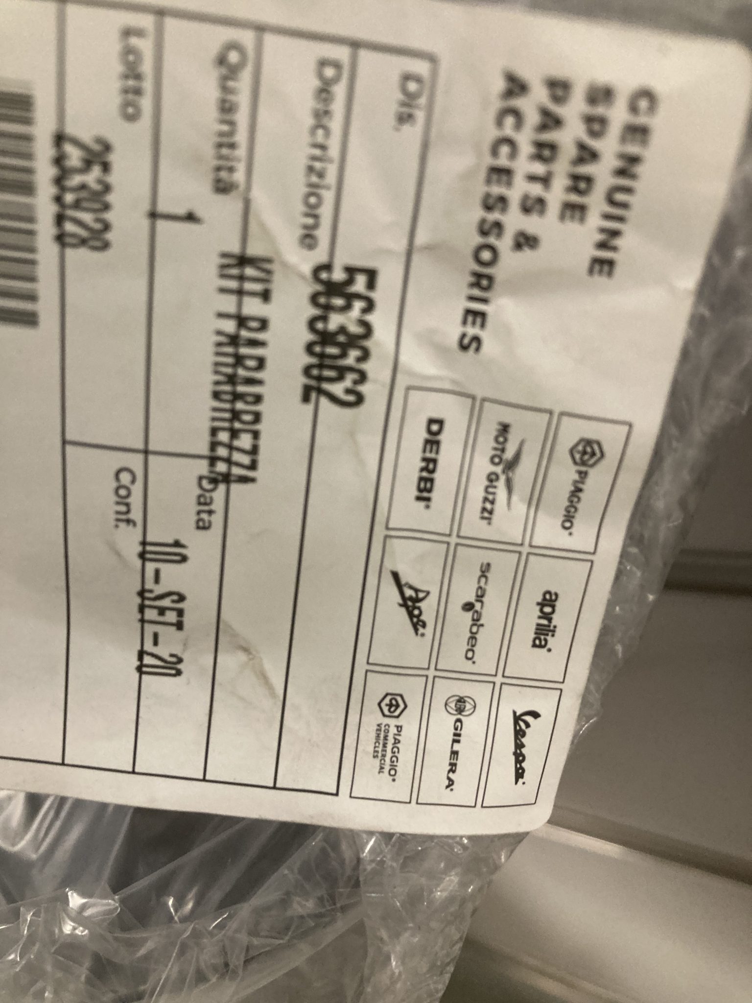 GILERA RUNNER GENUINE FRONT SCREEN | Modern Scooters